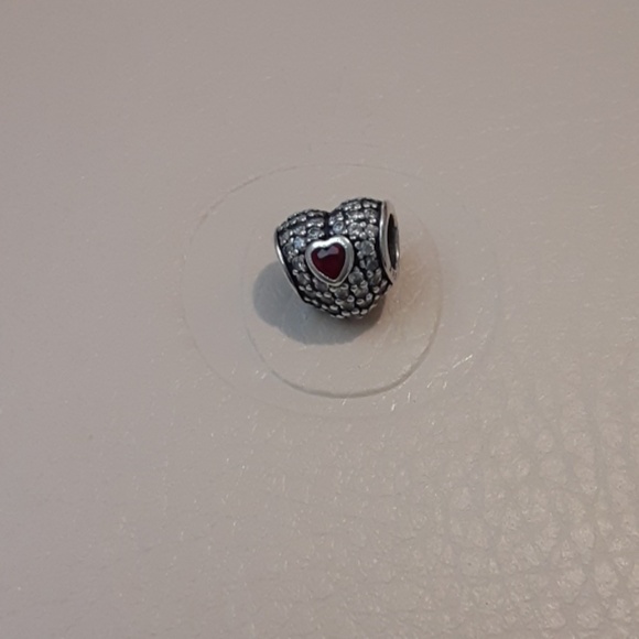 Pandora | Jewelry | Authentic Pandora Heart Ruby Charm | Poshmark